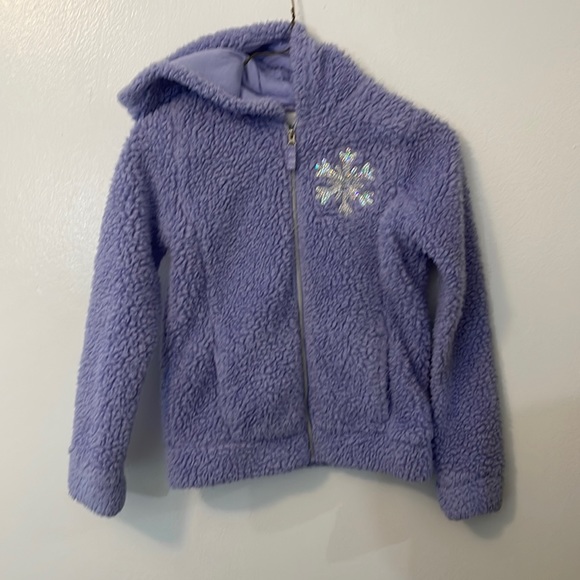 Disney | Jackets & Coats | Disney Frozen Faux Fur Sherpa Teddy Jacket ...